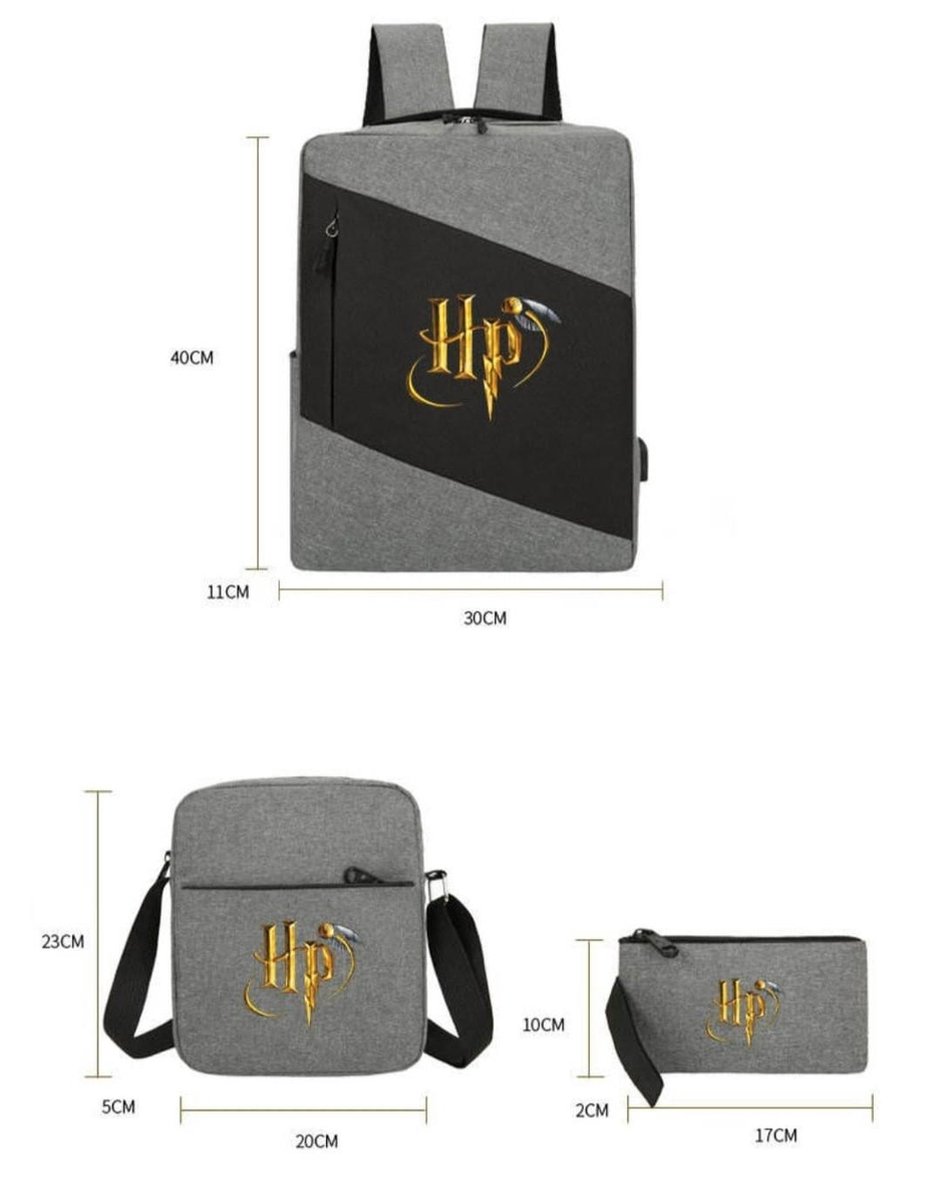 Harry Potter HP Rugtas set met Schoudertas en Etui - Schooltas Rugzak ...