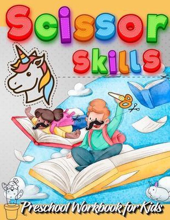Scissor Skills Preschool Workbook for Kids, Coloring Book Happy Hour ...