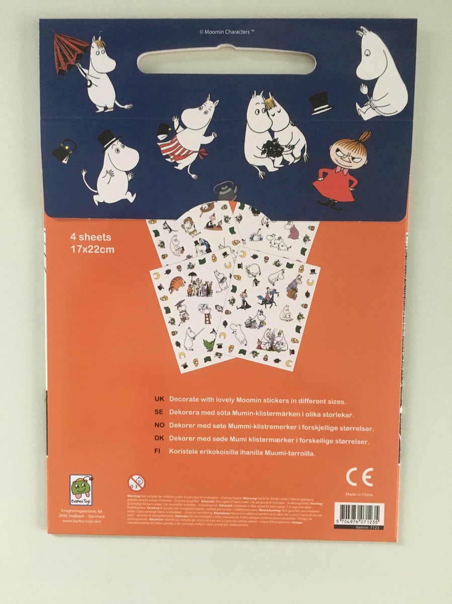 Moomins Stickers - 150 stickers - Moominvalley Classic - Moomin ...