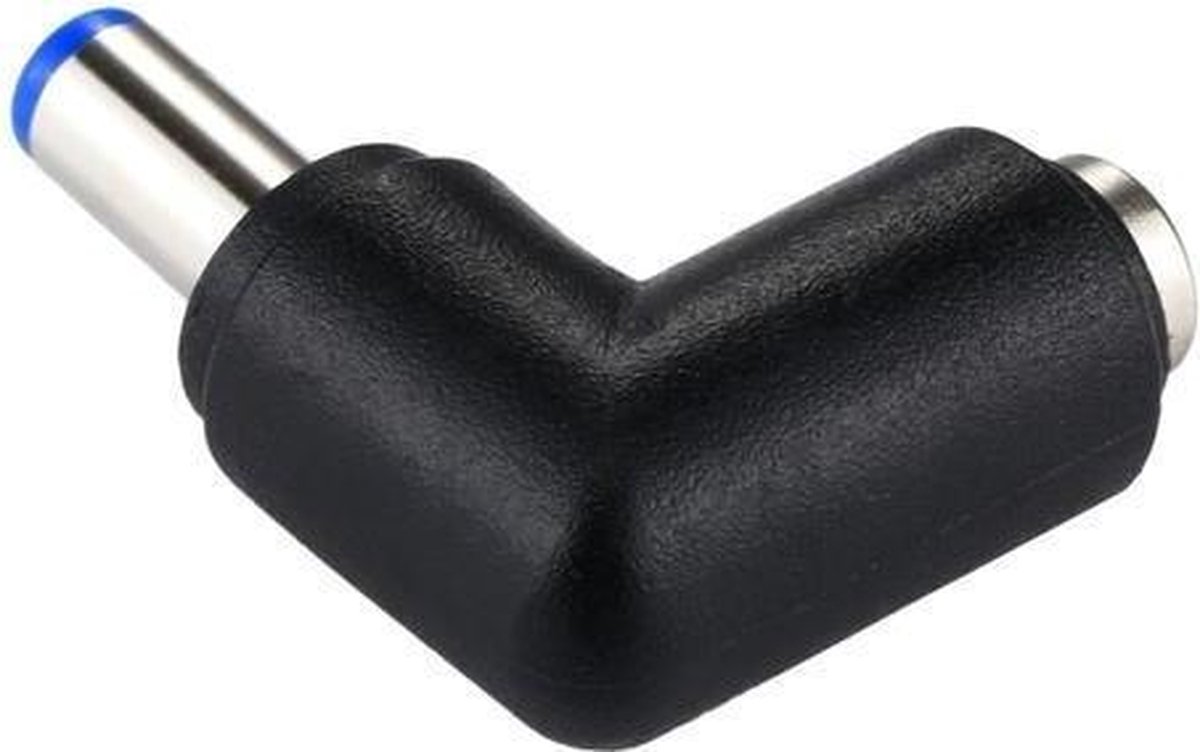 Haakse DC connector - 2.1 x 5.5 - verloop stekker 90 graden | bol
