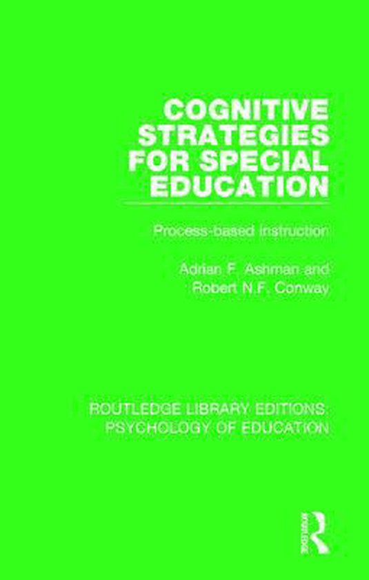 Cognitive Strategies for Special Education | 9781138280960 | Adrian F ...