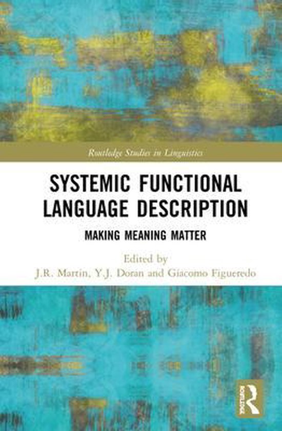 Systemic Functional Language Description | 9780815395089 | Boeken | bol.com