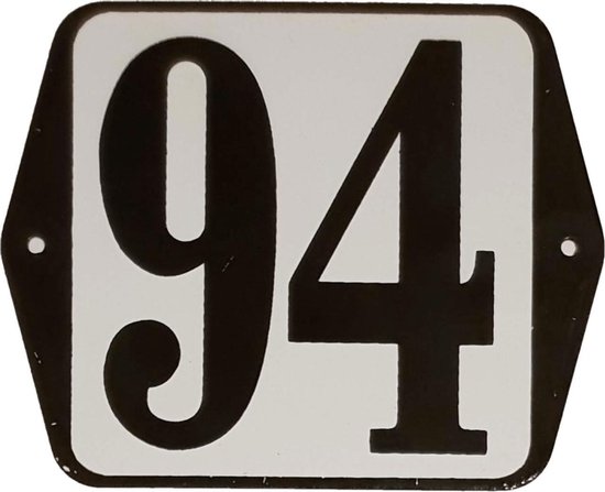 Huisnummer standaard nummer 94 | bol