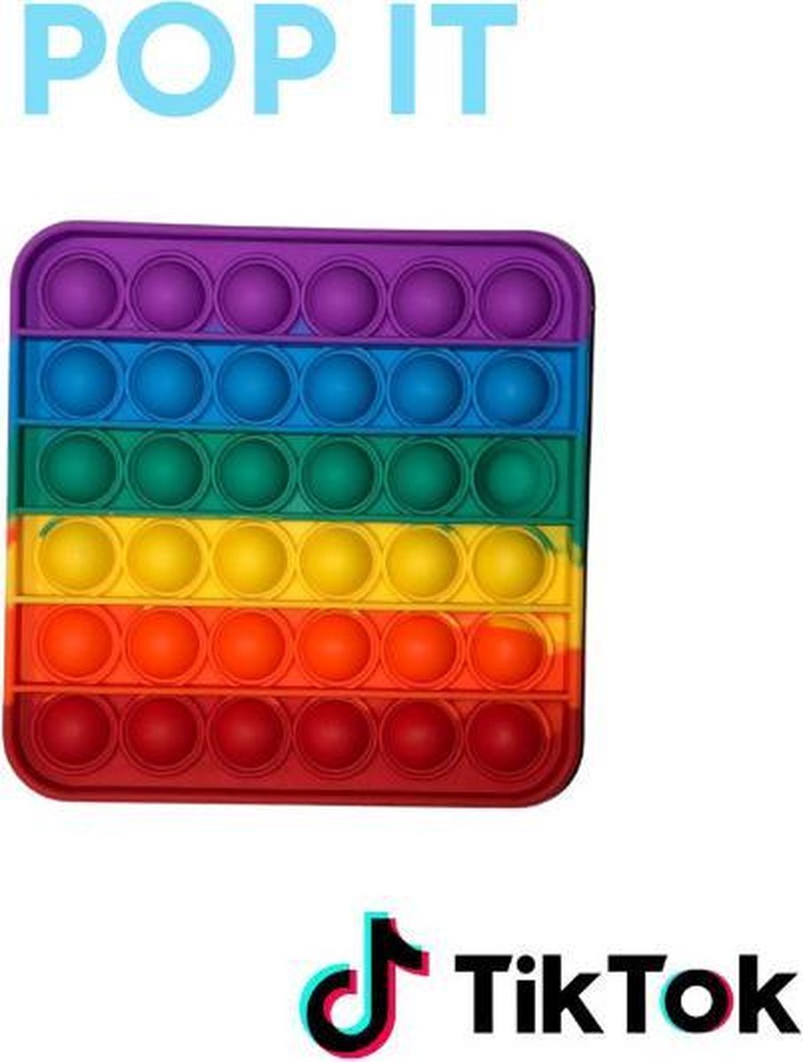 Rainbow pop it 3 in 1 pakket | Rainbow fidget pop it set | Rainbow pop ...