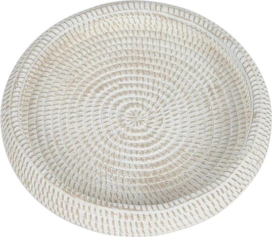 Rasteli Schaal-Schaal-Kaarsenplateau Cement Grijs D 23 cm H 4,5 cm | bol