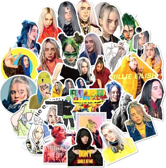 Billie Eilish sticker mix - 50 Laptop stickers | bol