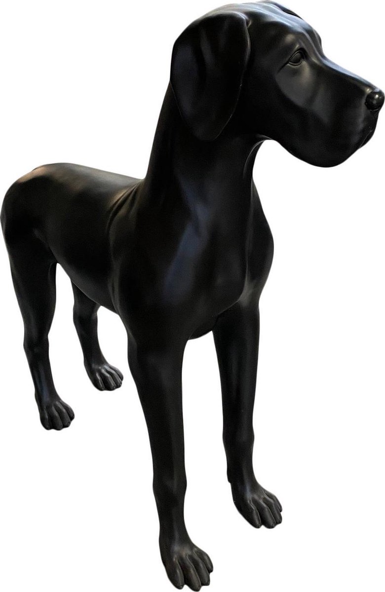 hond deense dog fiberstone 125 cm betonlook grijs voor binnen of buiten ...