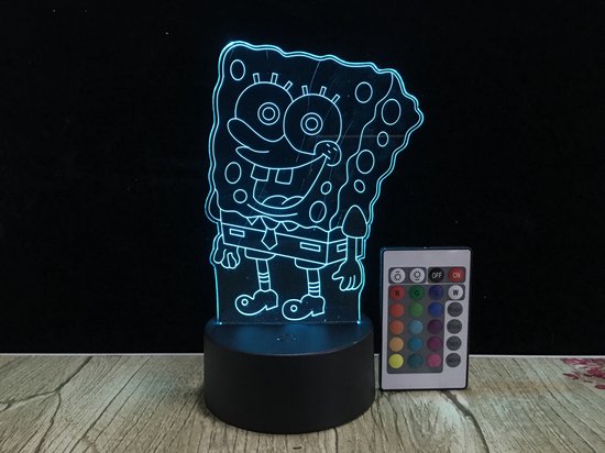 3D LED Creative Lamp Sign Spongebob - Complete Set | bol.com