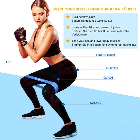 WOTEK Fitnessbanden Theraband Fitness Fitness Band Rubber Set Originele ...