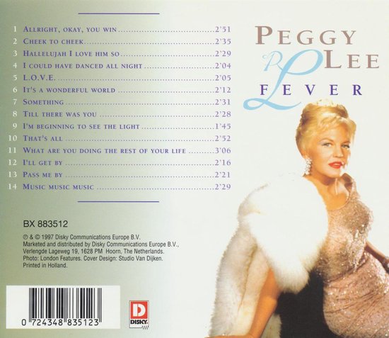 Peggy Lee - Fever CD2, Peggy Lee | Muziek | bol