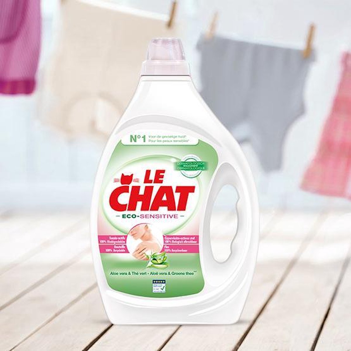 Le Chat - ECO Sensitive - Détergent liquide - 4 x 1,6L (128 lavages ...