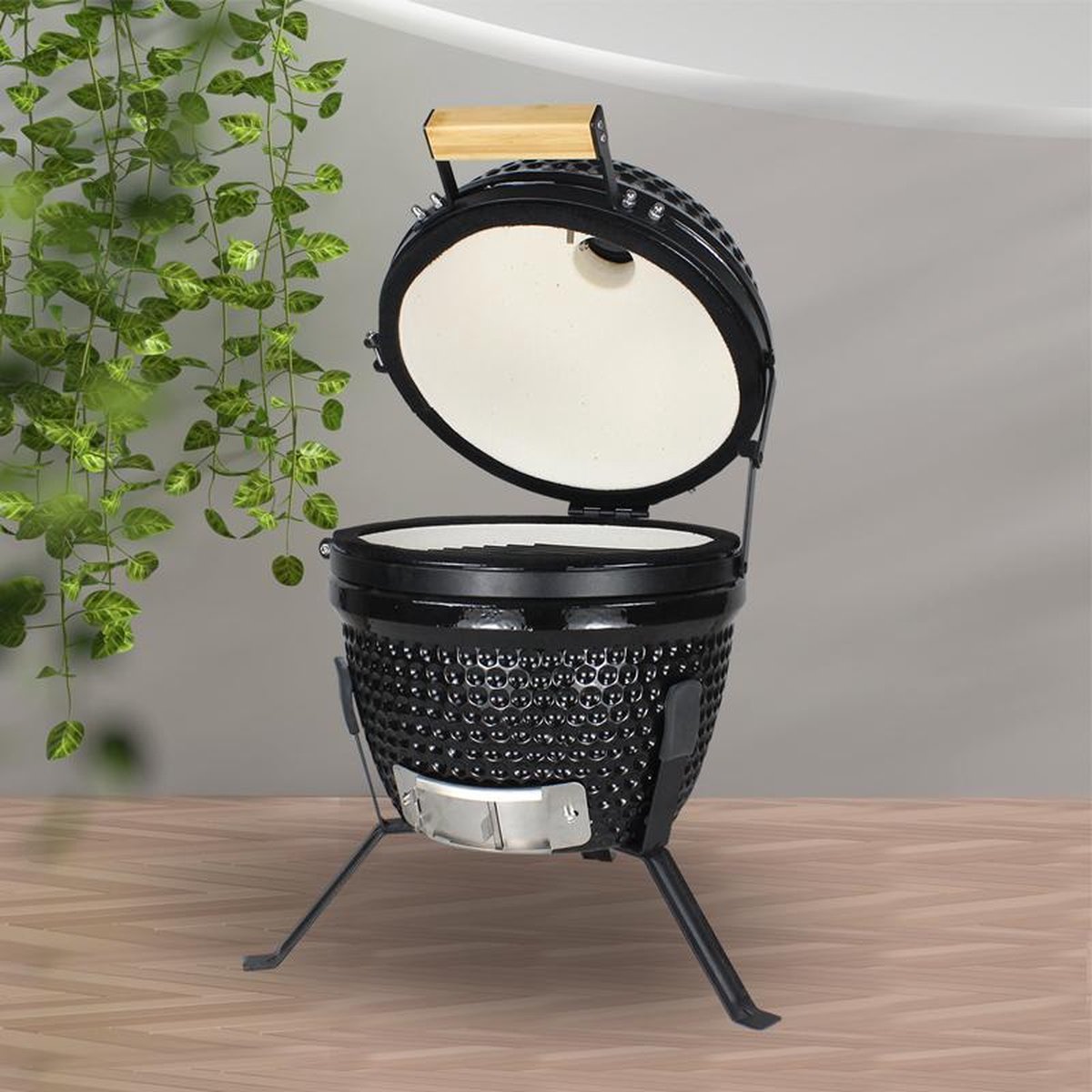 BluMill Kamado Egg BBQ - Céramique - Barbecue au Charbon de bois - BBQ ...