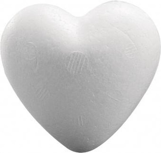8x Piepschuim hartje van 5 cm - Vormen/figuren om te knutselen - Hobby ...