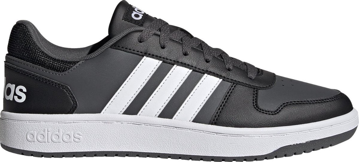 adidas - Hoops 2.0 - Heren Sneakers - 42 2/3 - Zwart | bol