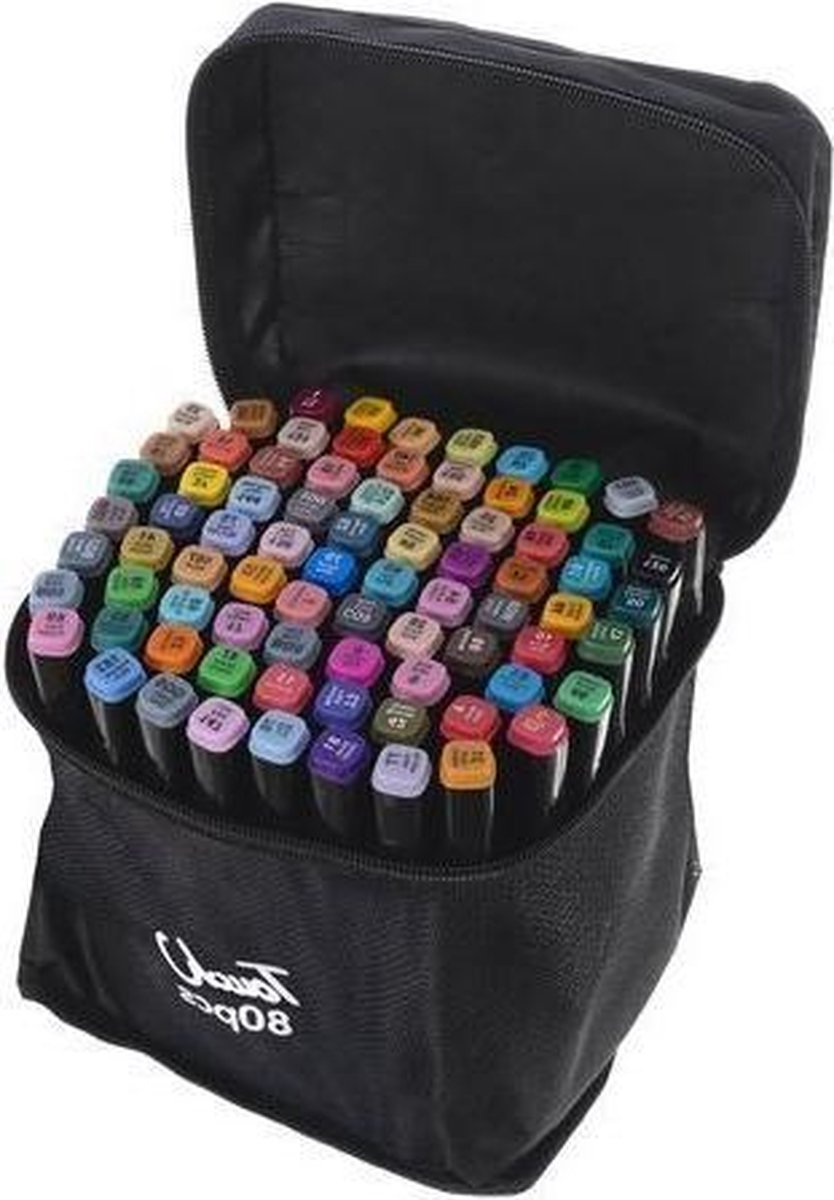 Stiften voor volwassenen - 80 stuks - Markers - Brush pennen ...