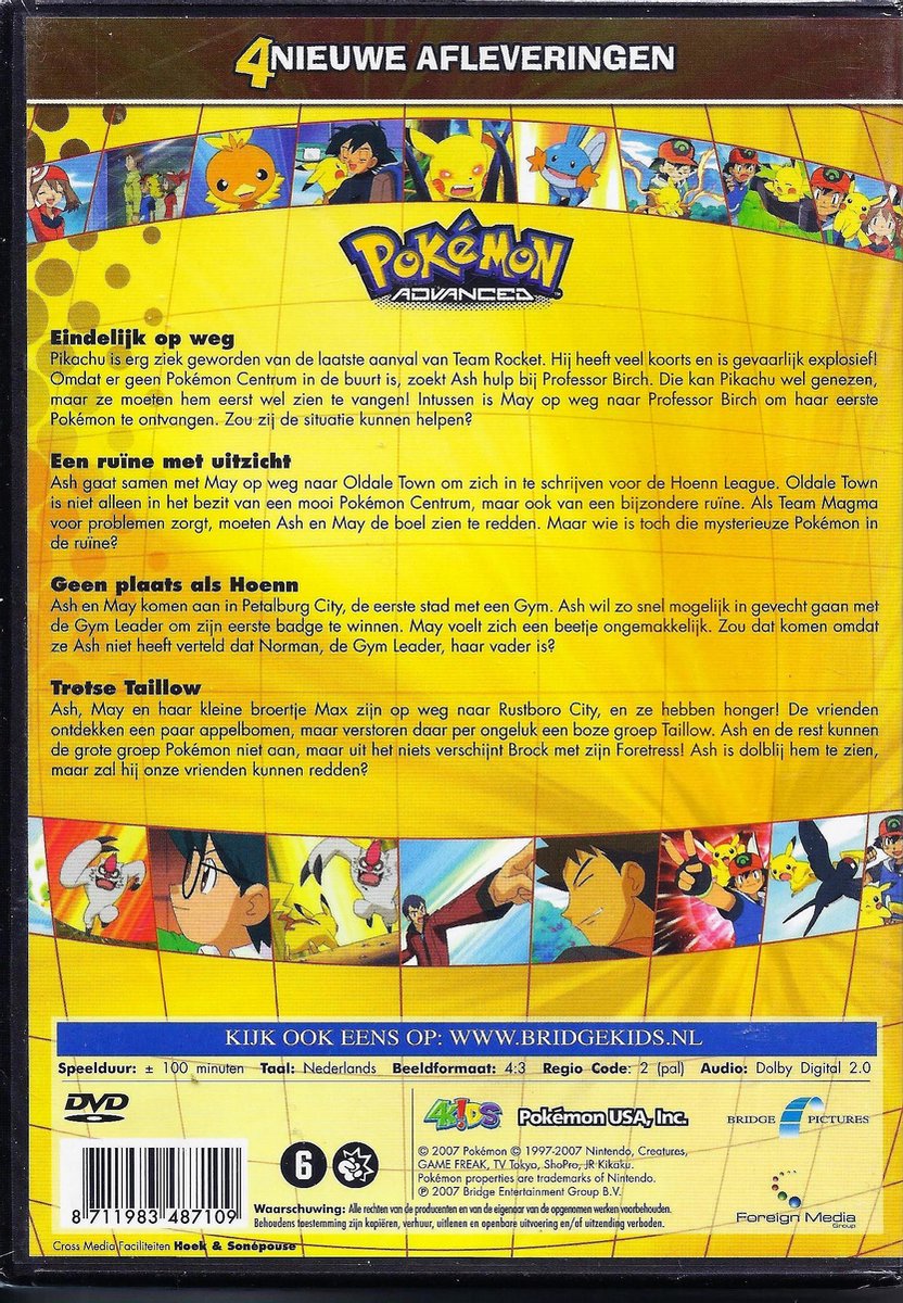 Pokemon Advanced 1 - Eindelijk Op Weg (Dvd), Ash | Dvd's | bol