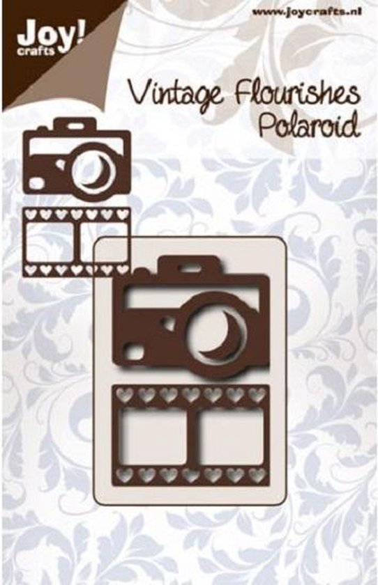 Cutting stencil - Vintage Flourishes polaroid camera | bol.com