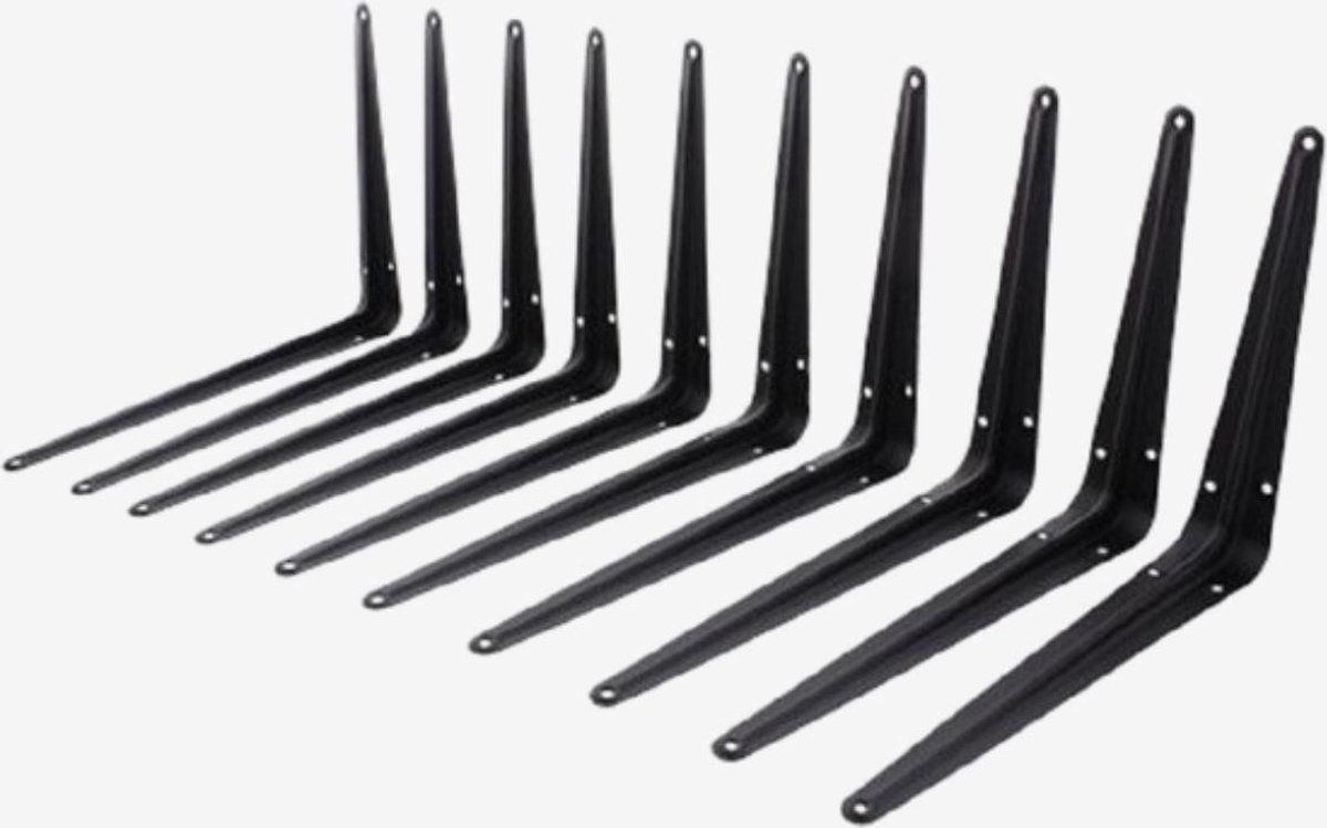 Plankendragers zwart - plannendragers industrieel - set van 10 stuks ...