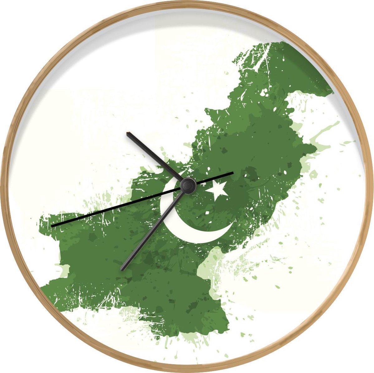 Klok Pakistan illustratie Ø 30 cm - Illustratie van een kaart van ...