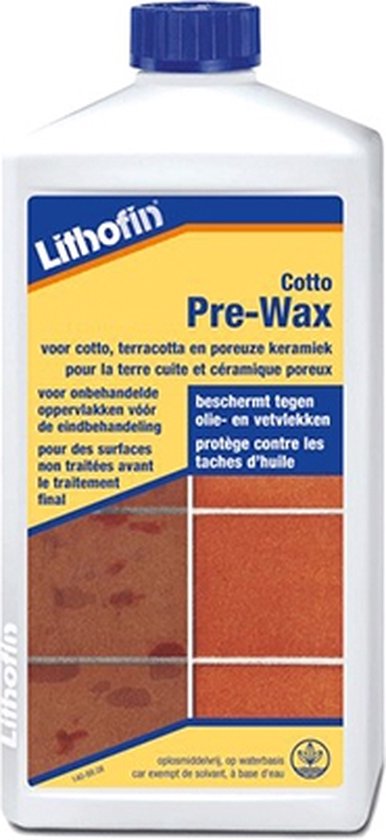 Lithofin COTTO Pre-Wax - Pre-impregnatie van terracotta vloeren - 1 L | bol