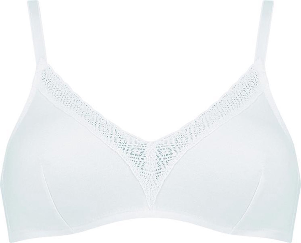 Sloggi Evernew Lace N BH Zonder Beugel - Dames - Cupmaat 70C - Wit | bol