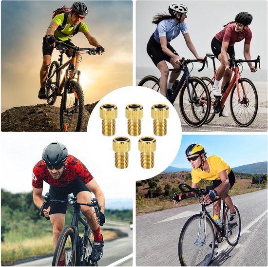 5pcs Valve Adapters - Franse Ventiel Adapter - Fietsen Ventiel - Franse ...