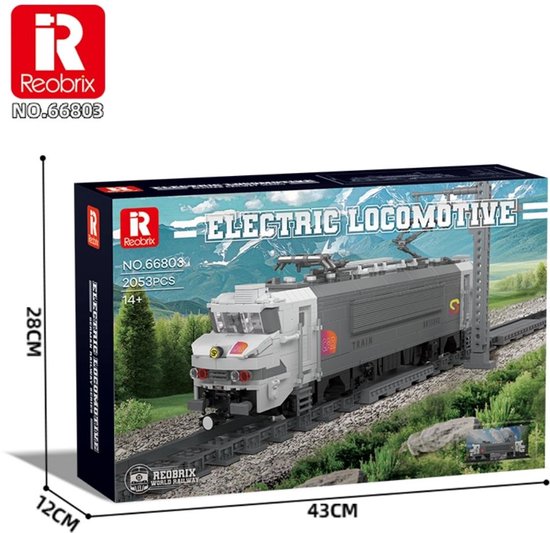 Reobrix 66803 Elektrische trein retro classic bouwset | Locomotief ...