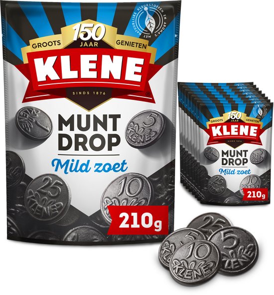 Klene Muntdrop - Drop - Mild Zoet - 8x210g | bol