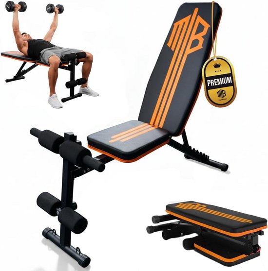 Inklapbare Verstelbare Halterbank voor Thuis en Fitness, Max. Belasting ...