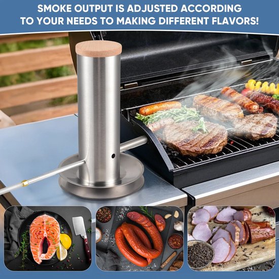 HHHK - Koud Rook Generator - Rooksnippers - Rookkast - BBQ - Koud roken ...