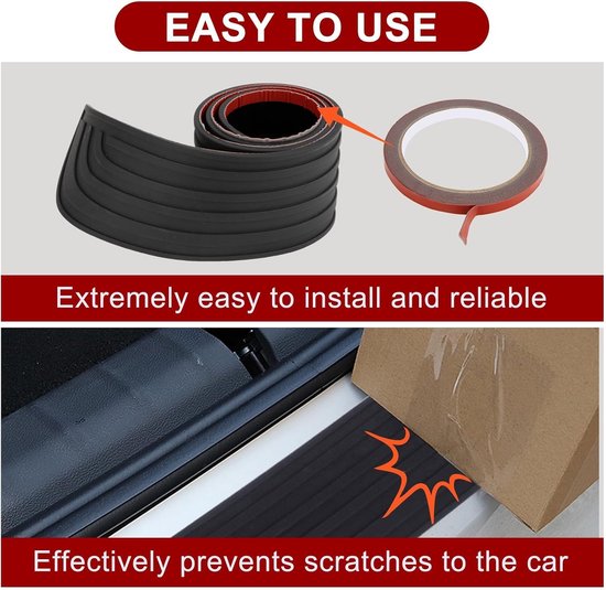 Universele Rubberen Bumperbeschermer Achterklep Anti-Kras Strip voor ...