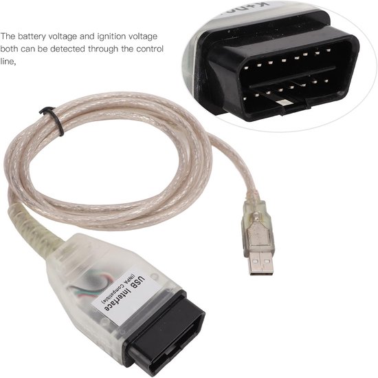 OBD2 Diagnosekabel USB Interface voor Auto's met Foutcodes Lezen en ...
