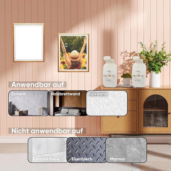 40 stuks haken voor foto's en posters - Foto ophangen zonder sporen ...