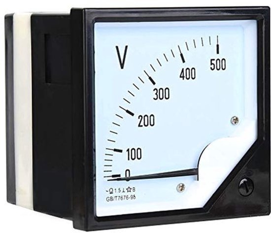 KARZO - 0-500V Meetbereik Vierkant Paneel Spanningsmeter ...