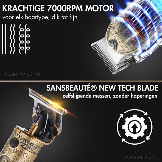 Professionele Draadloze 5-in-1 Tondeuse met Foil Shaver - Sansbeauté ...
