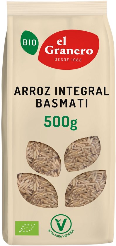 Basmati Bio Bruine Rijst 500 g|Basmati Organic Brown Rice 500 g|Riz ...