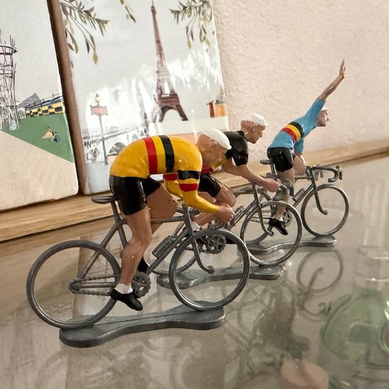 Bernard & Eddy Miniatuur Wielrenners Belgische trui - Handgeschilderd ...