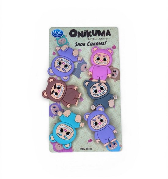 Onikuma Shoe charms Labubu, shoe charms crocs, 6 stuks op kaartje, ass ...