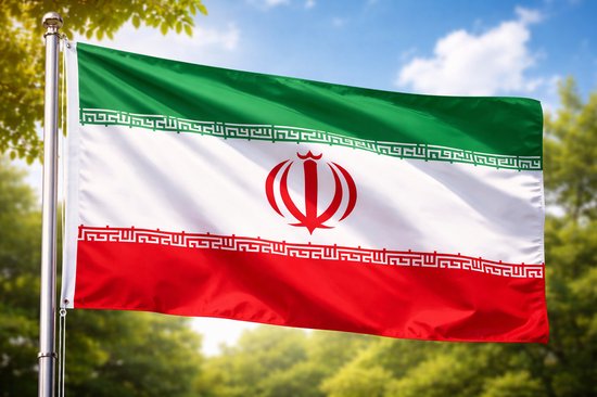 Repus - Iran - Vlag - 90x150cm - Iraanse Vlag - Feest - Support/Protest ...