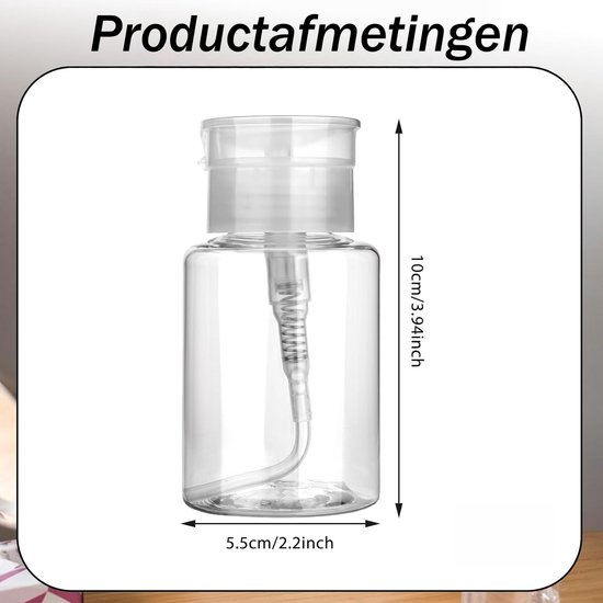 1 pièce - Flacon de démaquillant - 150 ml - Pompe - Petit flacon pompe ...