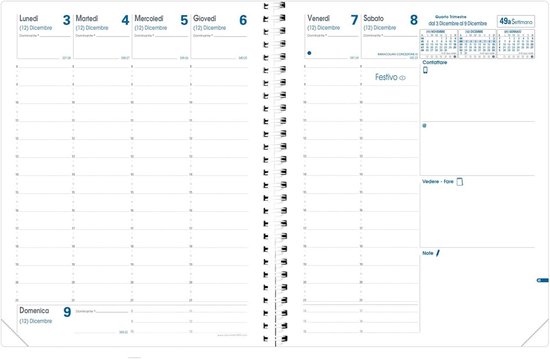 Grote Agenda Jaarplanner 2026 Weekoverzicht - Kalender Zwart Kunststof ...