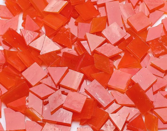 200 Stuks Glasmozaïektegels Gemengde Vormen - 4 Vormen Glas In Lood ...