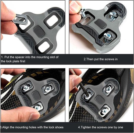 Fietspedalen Cleats, 3-gaats Grip Blade 2 Max, Compatibel met KEO Blade ...
