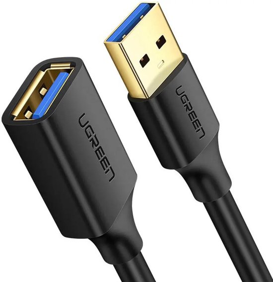 Ugreen - USB verlengkabel - USB naar USB 3.0 - 1,5 Meter - Zwart | bol