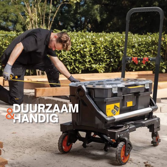 BLACK+DECKER 2-in-1 Steekwagen en Plateauwagen - Steekkar max. 55KG ...
