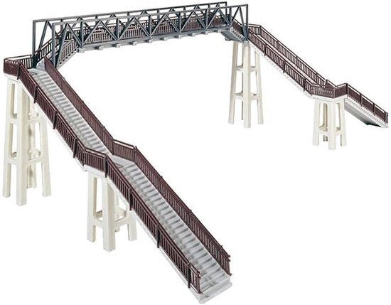 Voetgangerbrug Model - Modelspoor Brug - Landschapsinrichting Trein ...