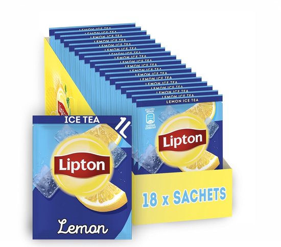 Lipton Ice Tea Poeder Citroen, 18 Sachets | bol