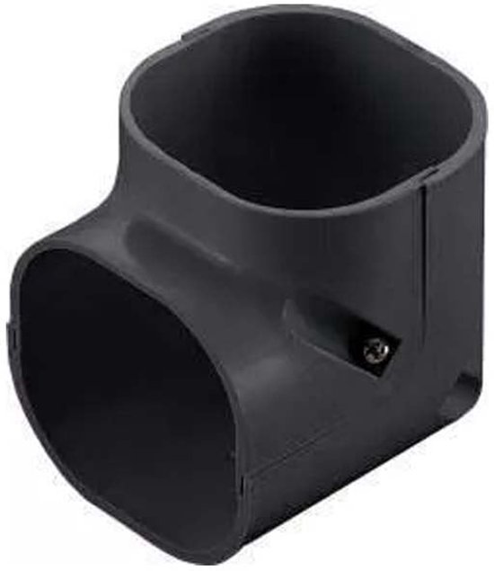 Bocht 90° Kort Stijgend PVC Antraciet Inaba Denko SCM-77-A 75 mm | bol