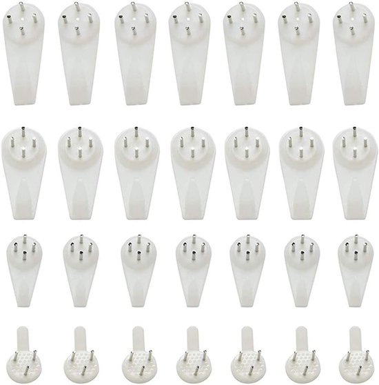 80pcs Foto Haakjes voor Harde Muur - Foto Hangset - Niet-Sporen Hard ...