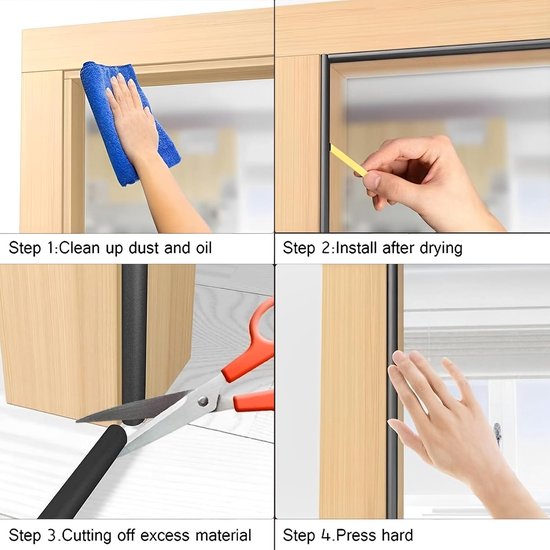 Weatherstrip tape voor deur - raam - zelfklevende - foam tape ...